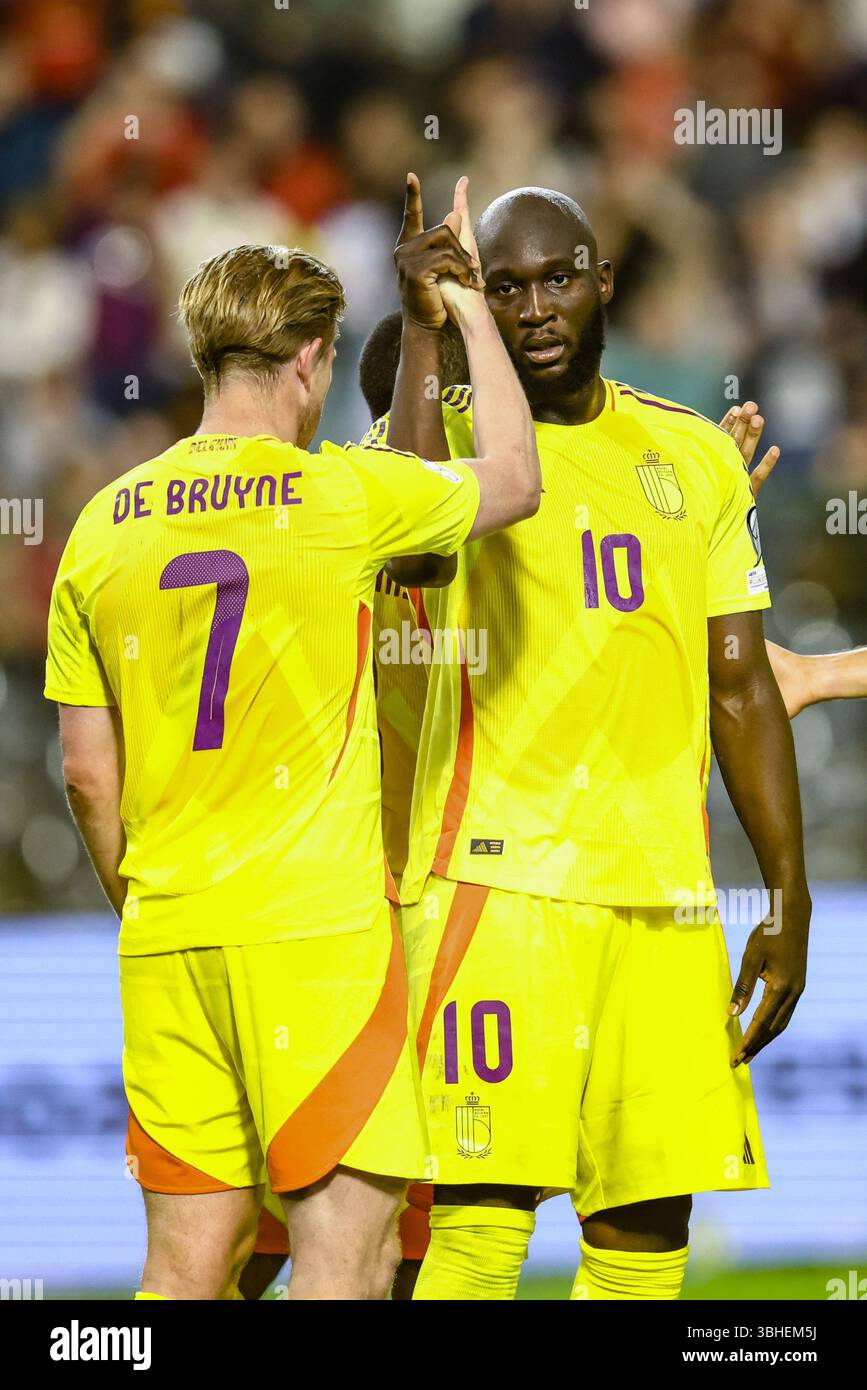 Brussels, Belgium. 09th June, 2025. Belgium's Kevin De Bruyne and ...