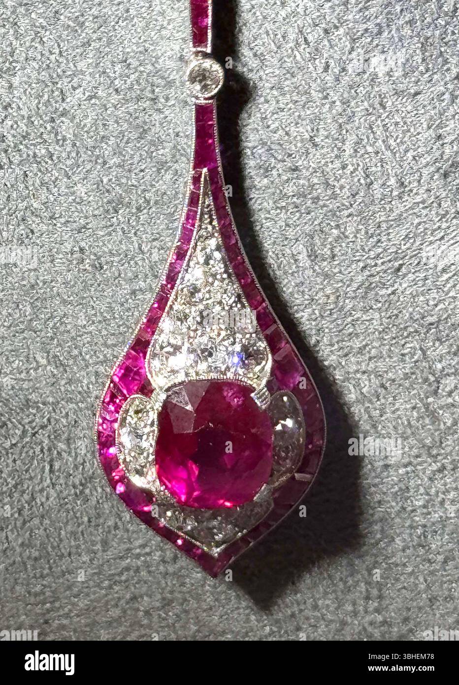 New York, New York, USA. 9th June, 2025. A detail view of a drop-shaped ...