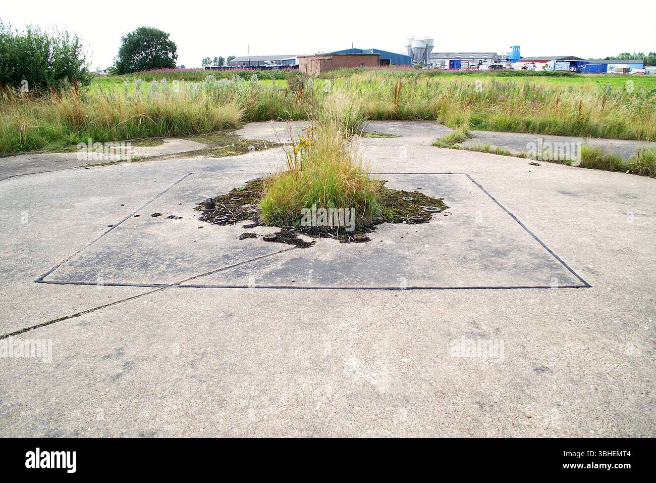 Former RAF Breighton 1950s cold-war nuclear missile launch site Stock ...