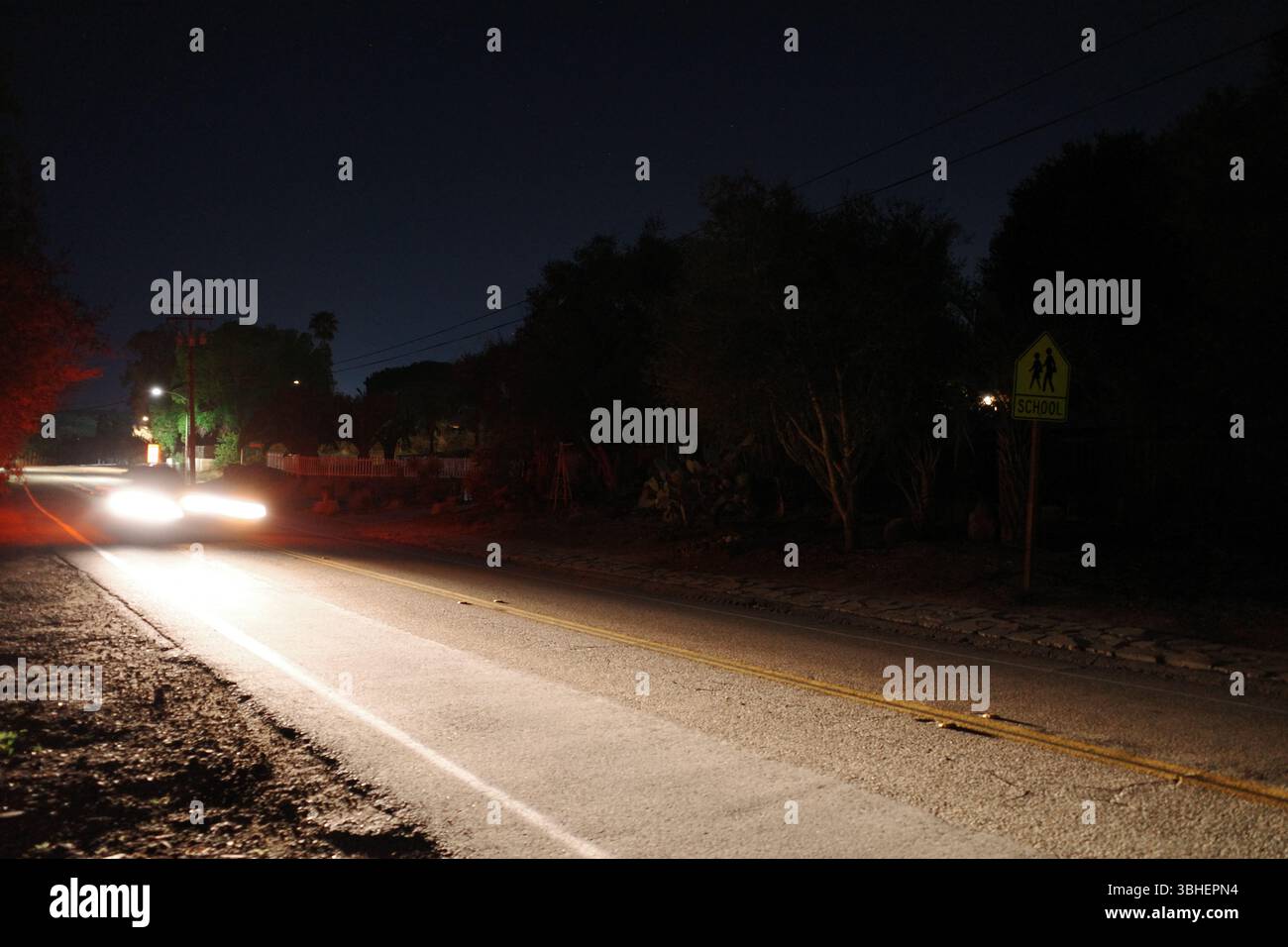 A visually striking road scene captured in California, showcasing the mood and texture of ...