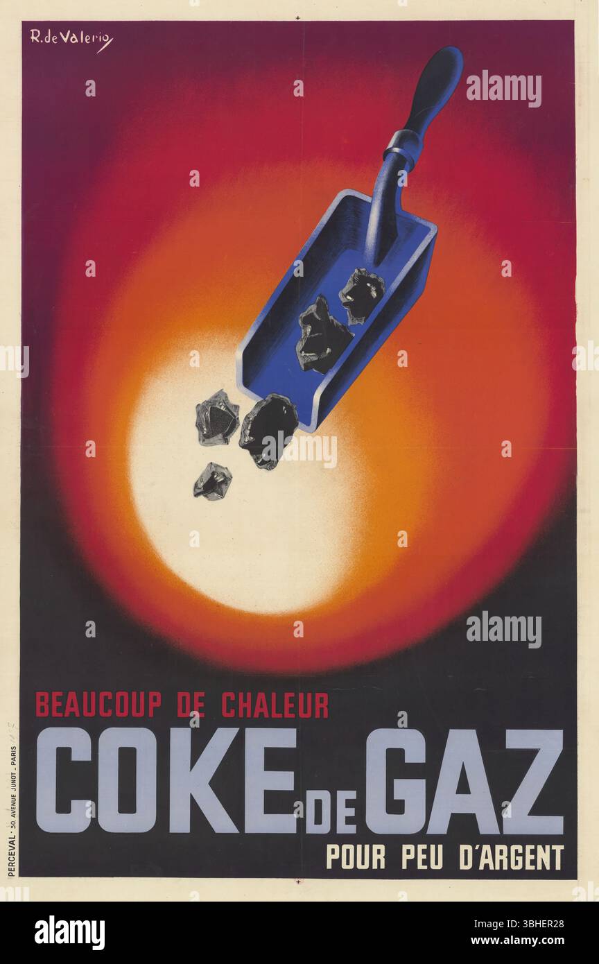 "Gas Coke. Lots of heat for little money." Home heating advertising ...
