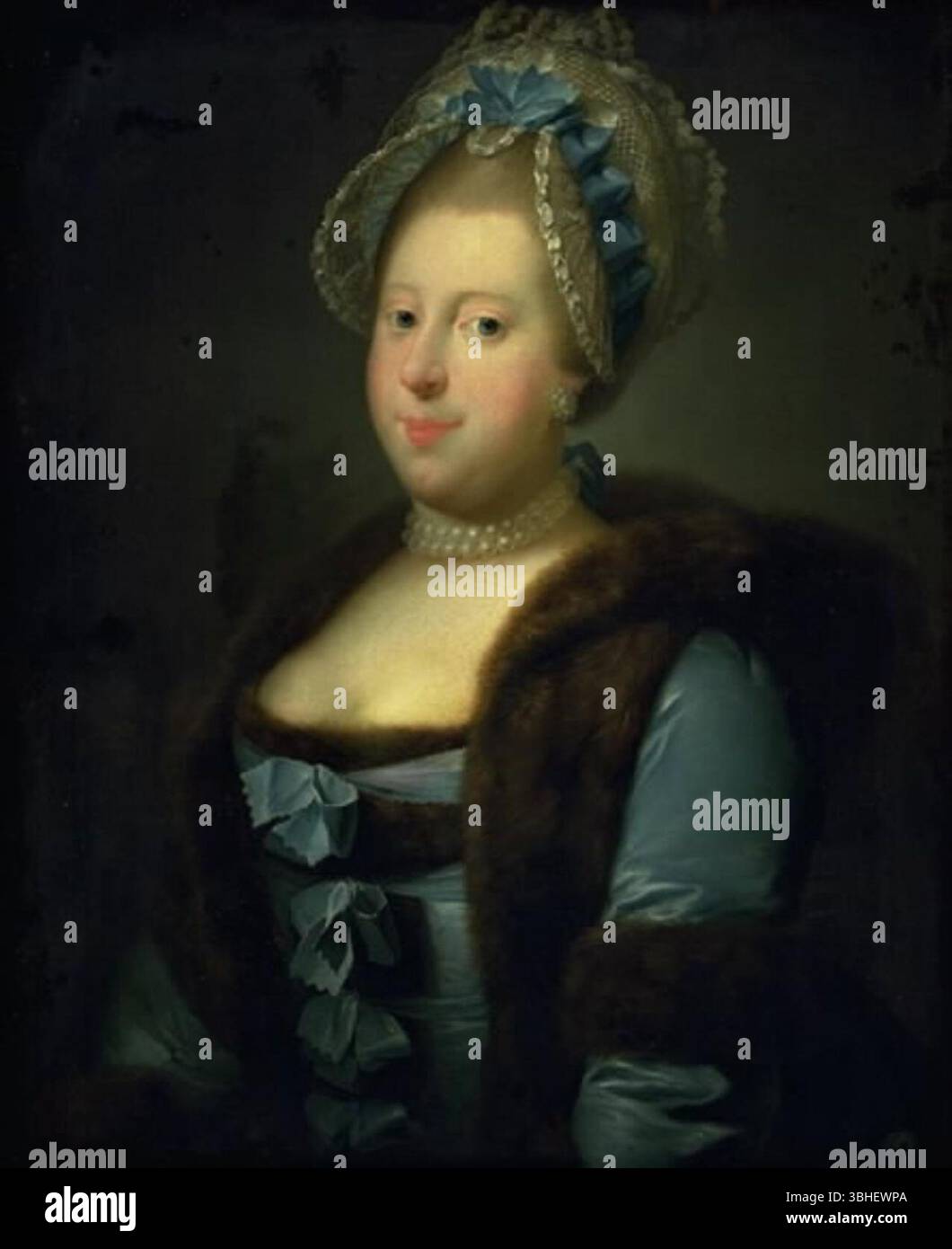 Jens Juel, Caroline Mathilde, Christian VII's dronning, 1769 Stock ...