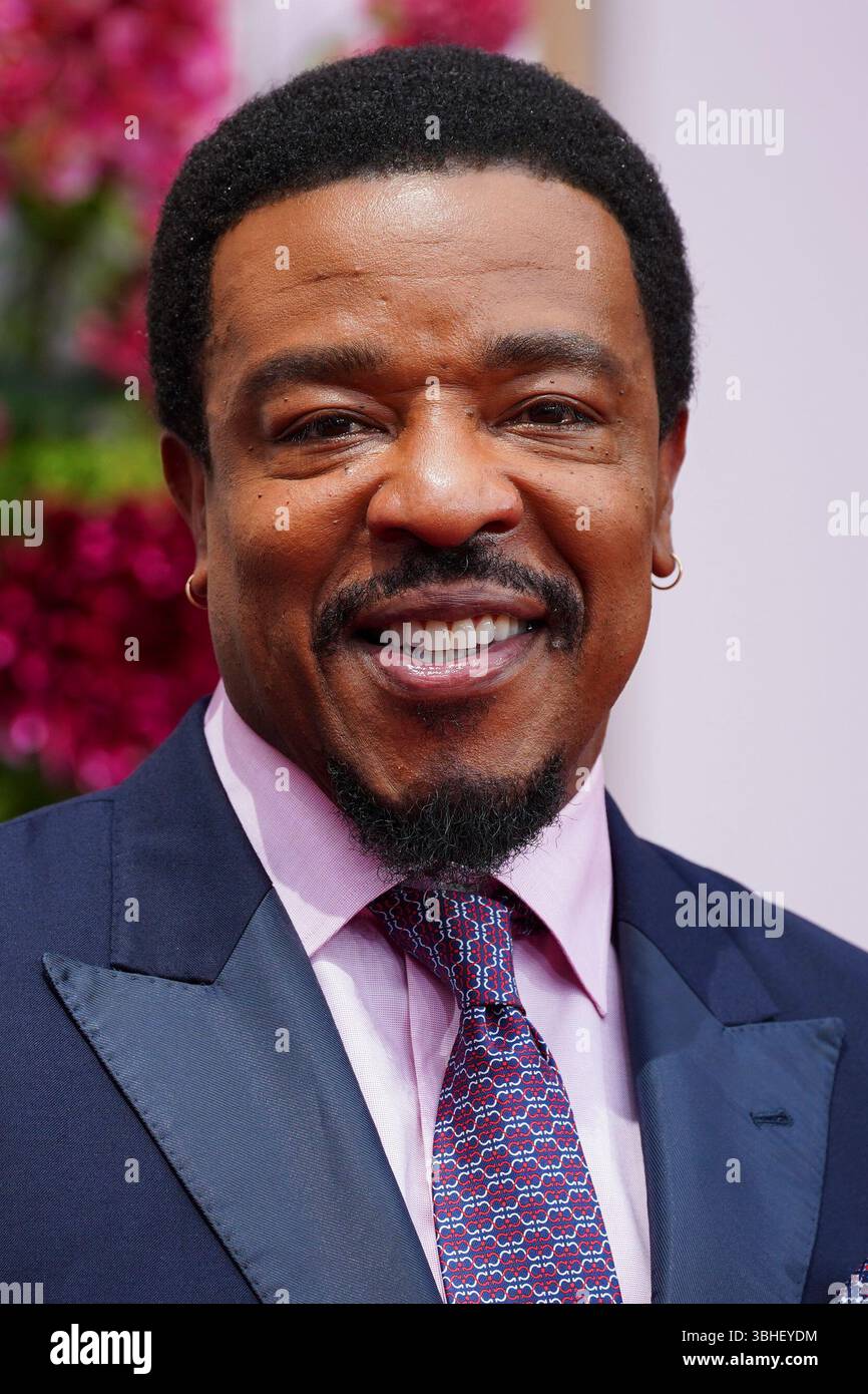 Russell Hornsby arrives at the BET Awards on Monday, June 9, 2025, at ...
