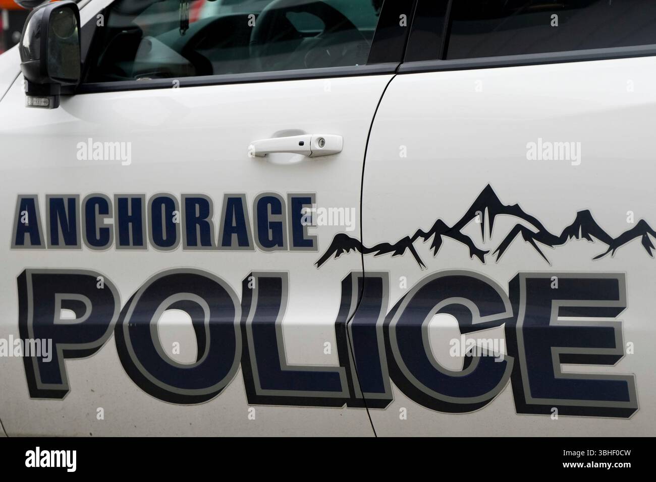 An Anchorage Police vehicle is seen on Tuesday, June 3, 2025, in ...