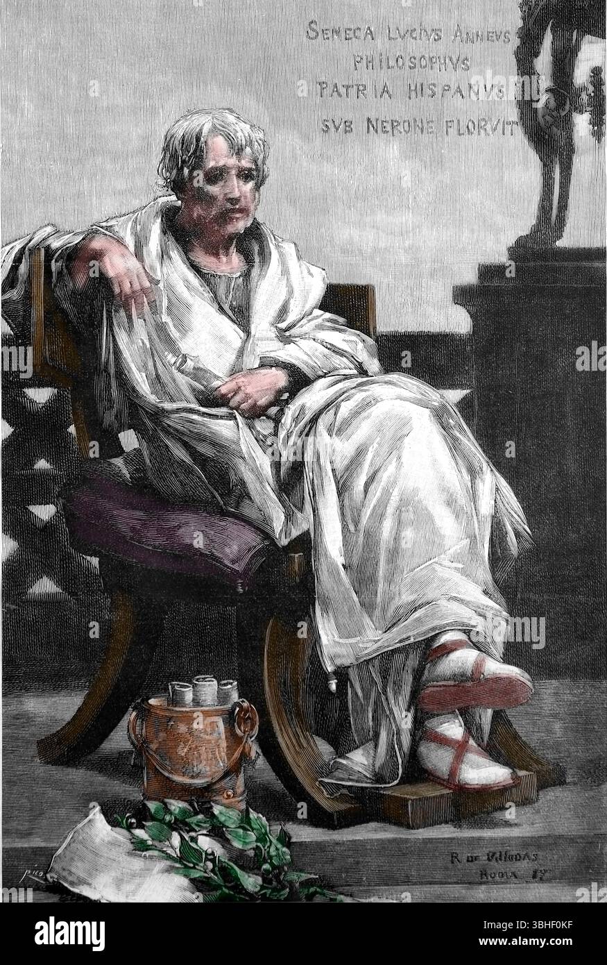 Seneca the Younger (4 BC-AD 65). Stoic philosopher of ancient Rome ...