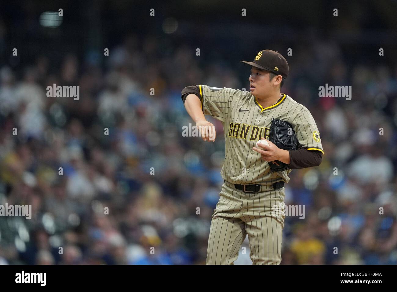San Diego Padres' Yuki Matsui pitches during a baseball game against ...