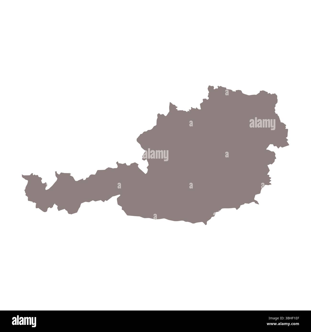 Map of Austria, sign silhouette. World Map Globe. Vector Illustration ...