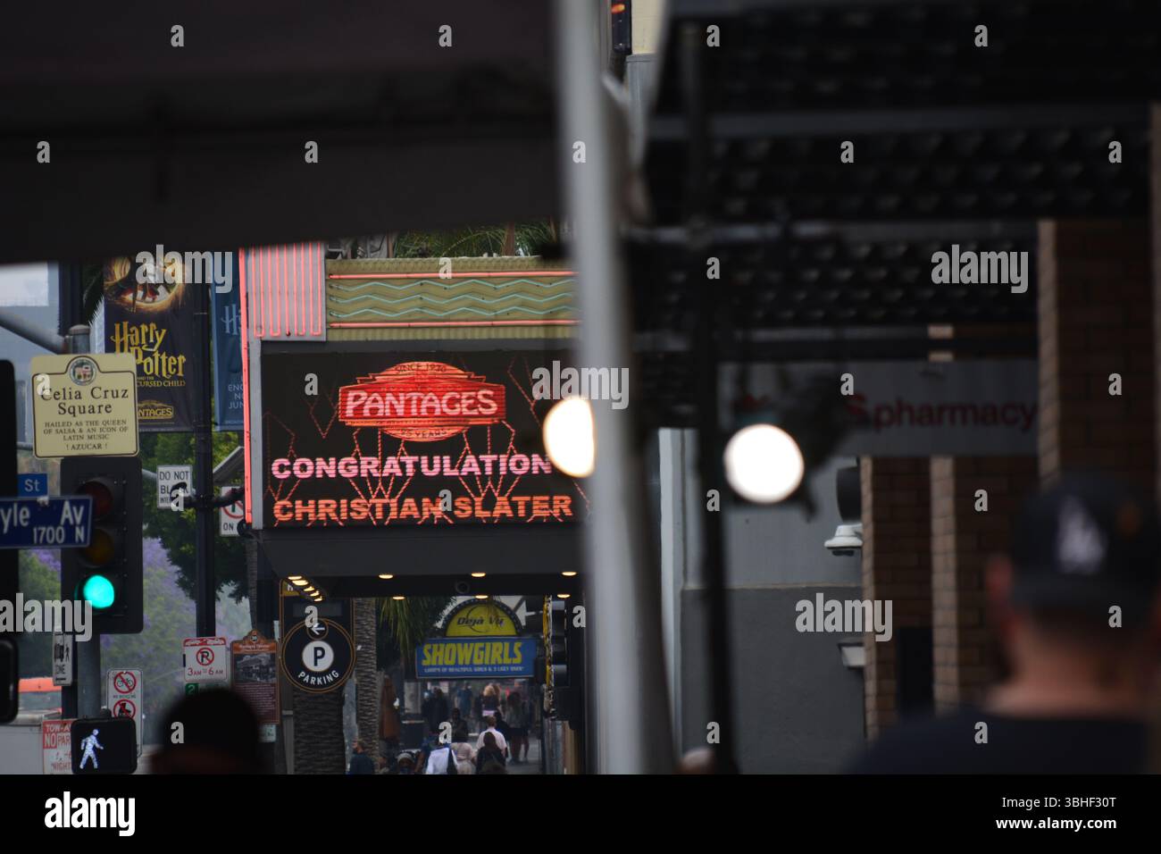 Los Angeles, USA. 9th June, 2025. The Pantages Theatre marquee displays ...