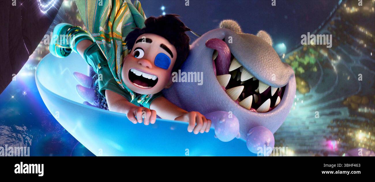 ELIO, from left: Elio (voice: Yonas Kibreab), Glordon (voice: Remy ...