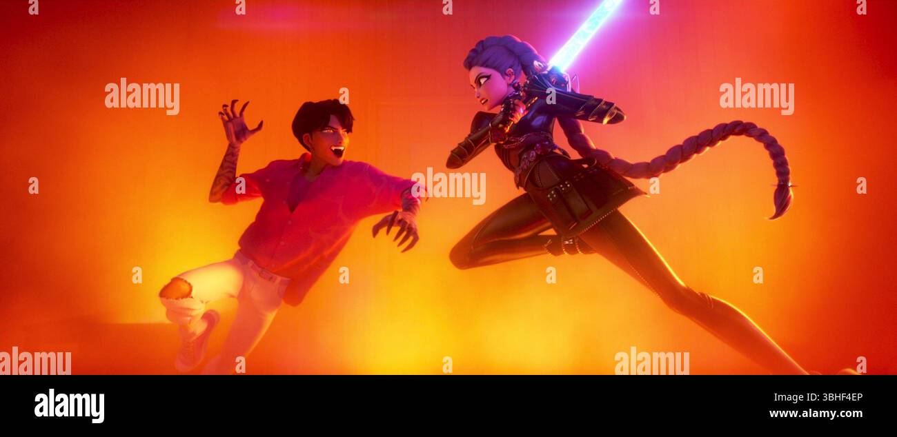 KPOP DEMON HUNTERS, (aka KPOP: DEMON HUNTERS), from left: Juni (voice ...