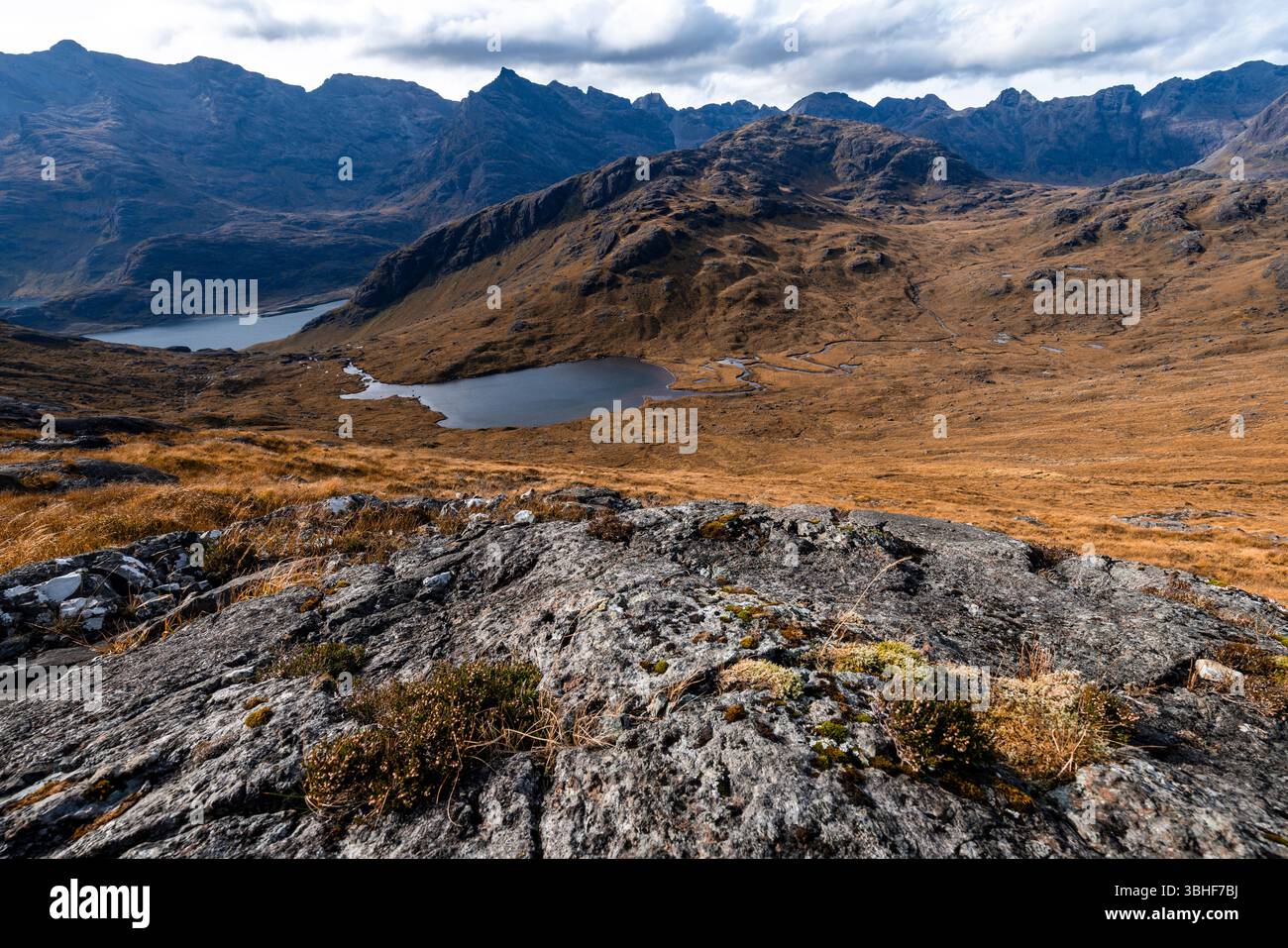 Rugged landscape over Loch Coruisk on the Isle of Skye Stock Photo - Alamy