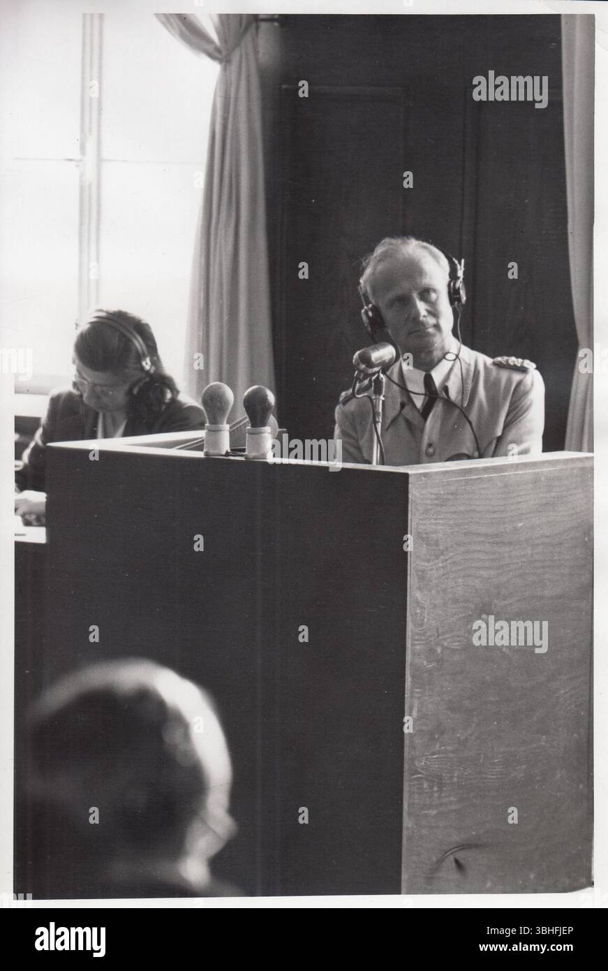 Karl Wolff, prosecution witness in the Pohl Trial Stock Photo - Alamy