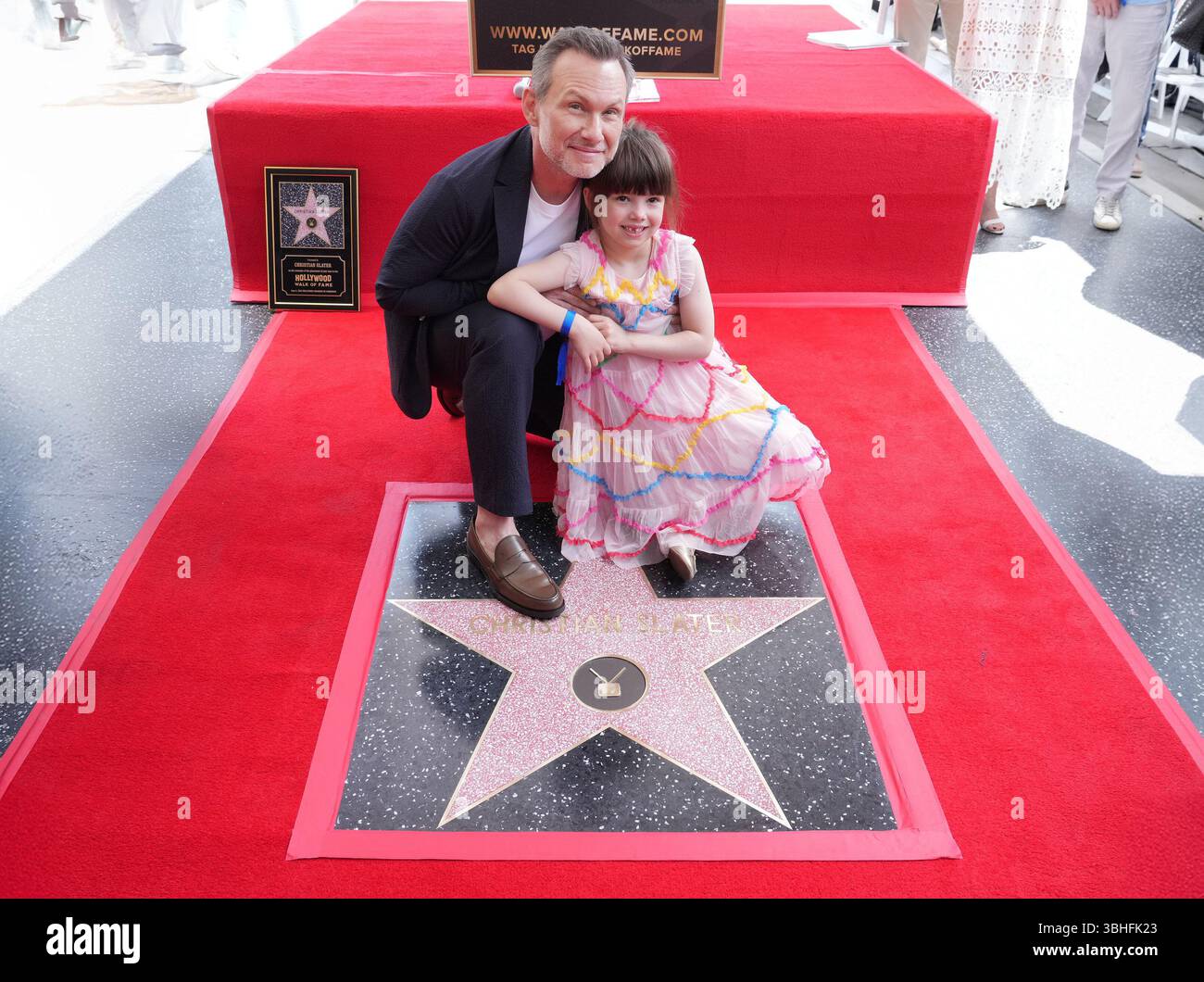 Los Angeles, USA. 09th June, 2025. (L-R) Christian Slater and Daughter ...