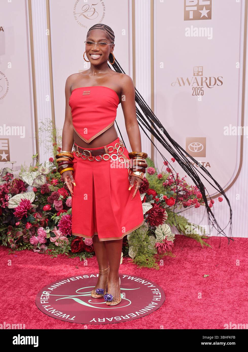 Los Angeles, USA. 09th June, 2025. Doechii attends the 2025 BET Awards ...