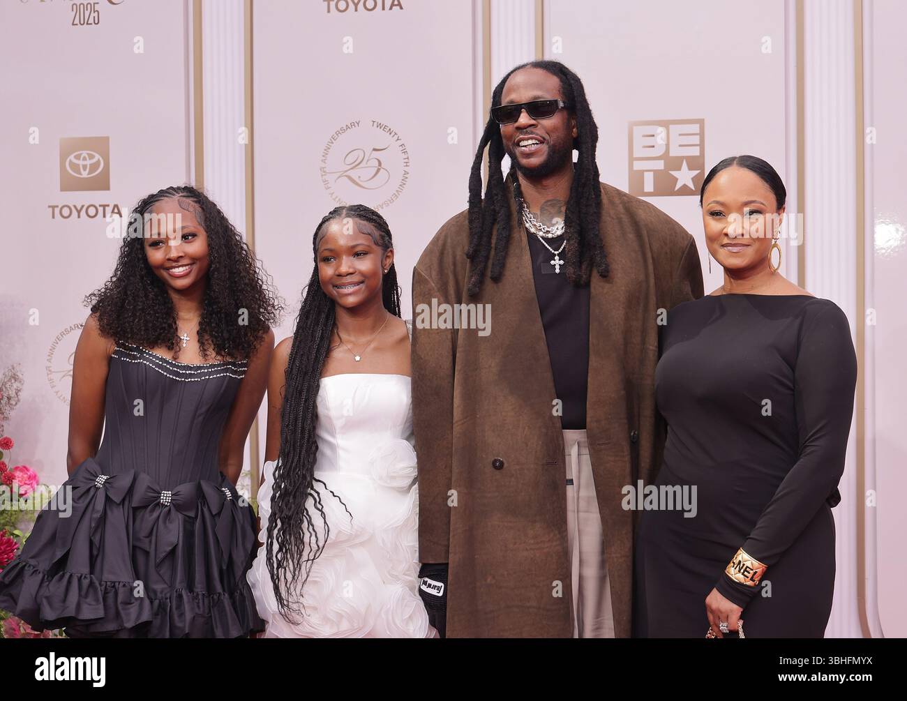 2 Chainz and Family attends the 2025 BET Awards at Peacock Theater on ...