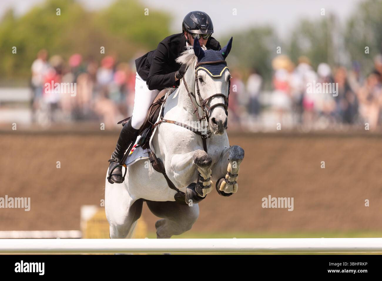 Daniel Coyle of Ireland and riding Incredible, compete in the 1.60m ...