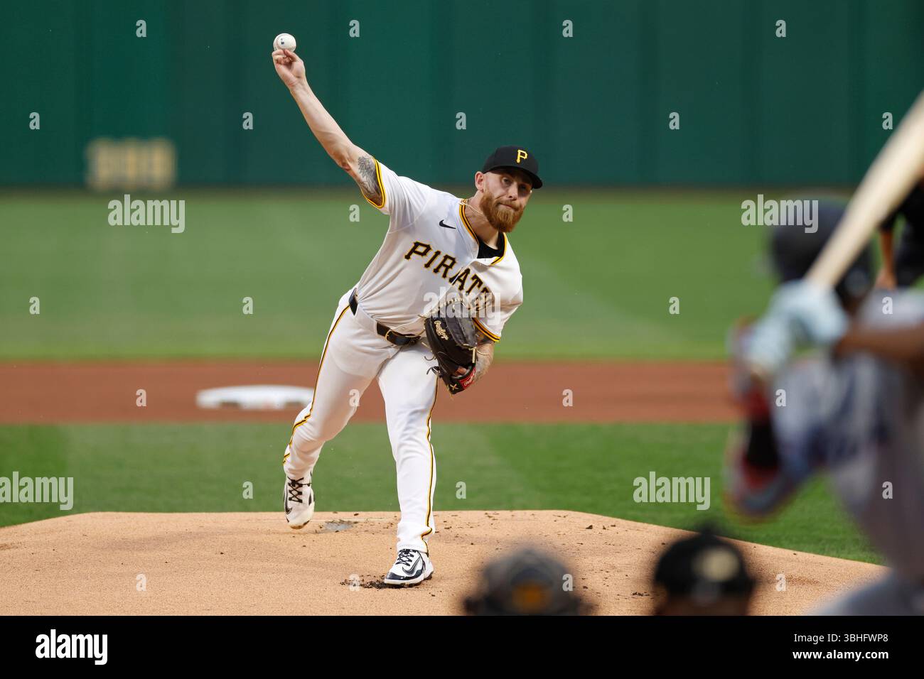 PITTSBURGH, PA - JUNE 09: Mike Burrows #53 of the Pittsburgh Pirates ...