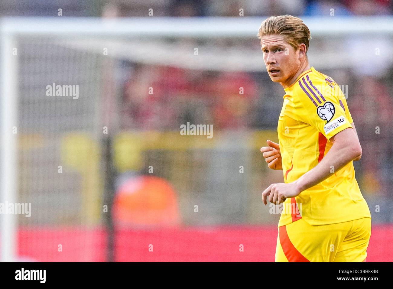 BRUSSELS, BELGIUM - JUNE 9: Kevin De Bruyne of Belgium looks on during ...