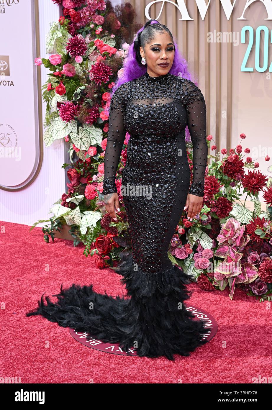 Los Angeles, USA. 09th June, 2025. DJ PZB arriving to the 2025 BET ...