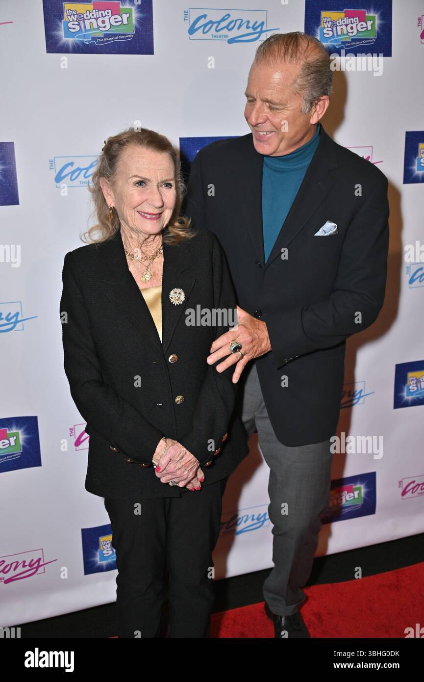 Burbank, CA USA - June 7, 2025: Juliet Mills, Maxwell Caulfield attends opening night of The ...