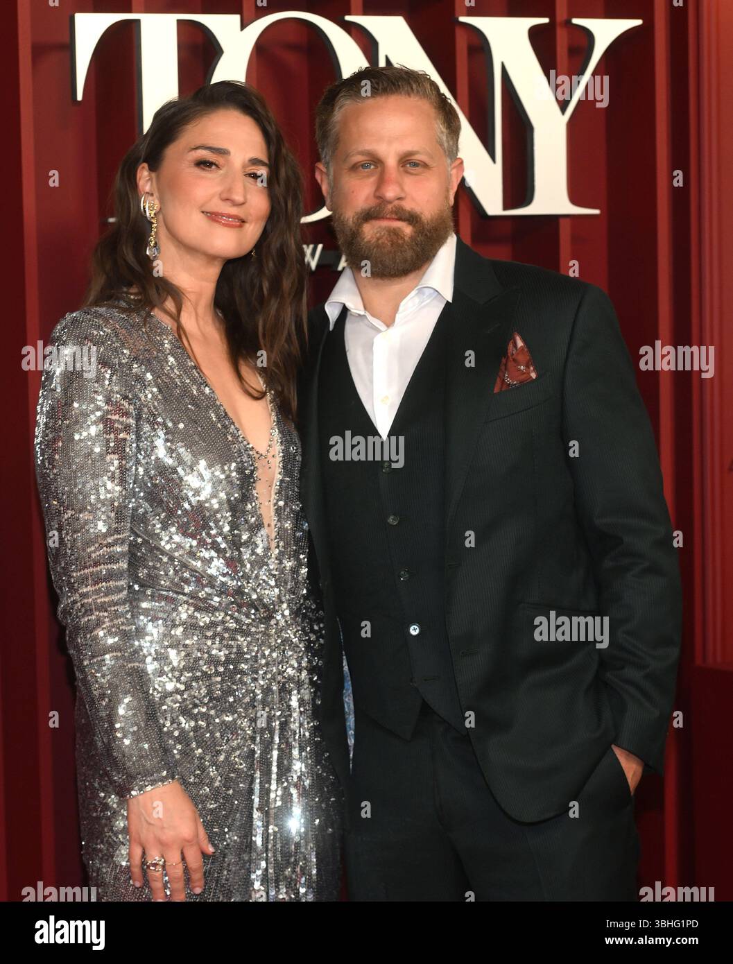New York, United States. 08th June, 2025. Joe Tippett, Sara Bareilles ...
