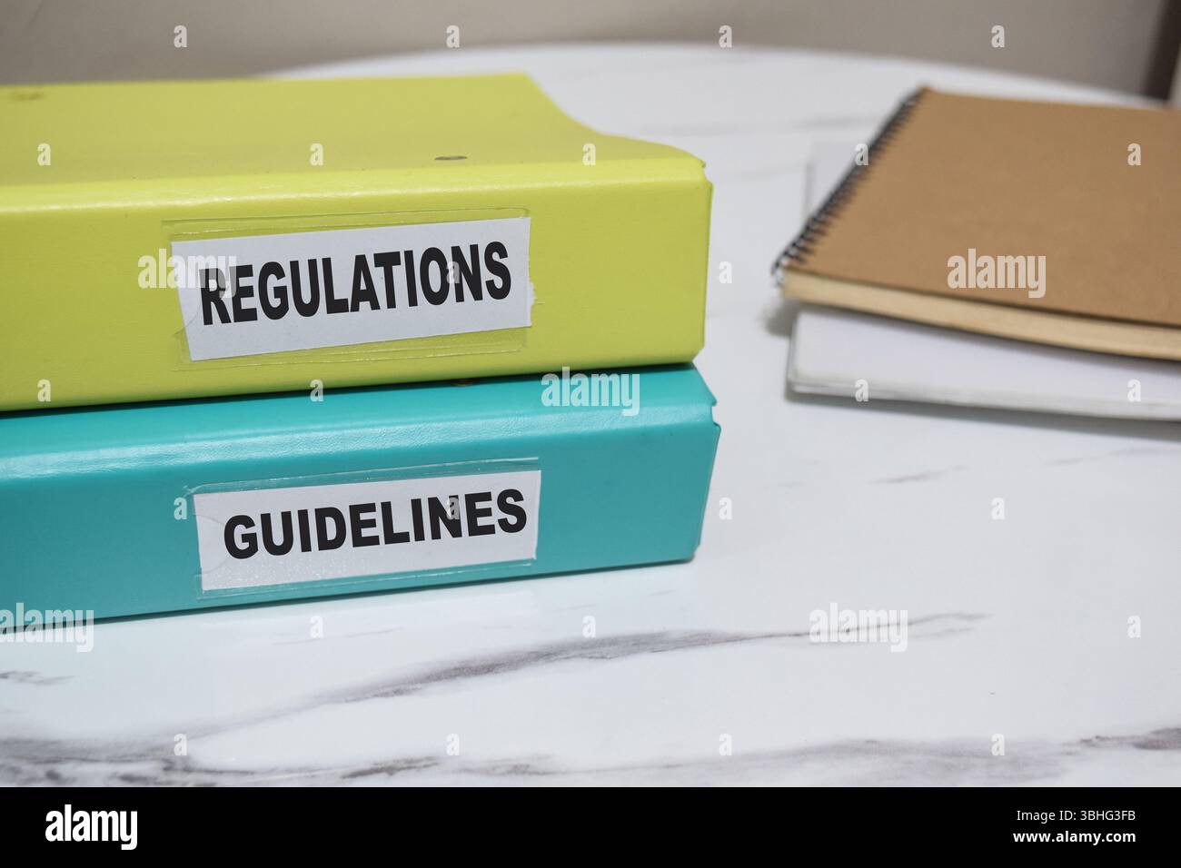 folders with the label Regulations and guidelines. Business management ...