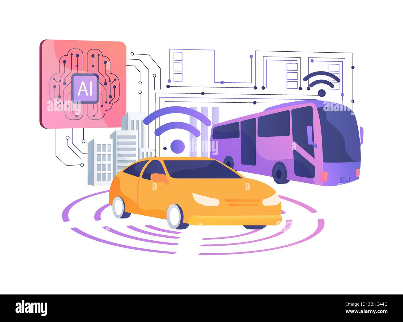 Smart City Infrastructure with IoT abstract concept vector illustration Stock Vector Image & Art ...
