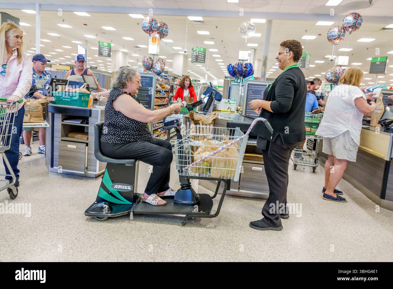 Vero Beach Florida,Publix grocery store supermarket,inside interior ...