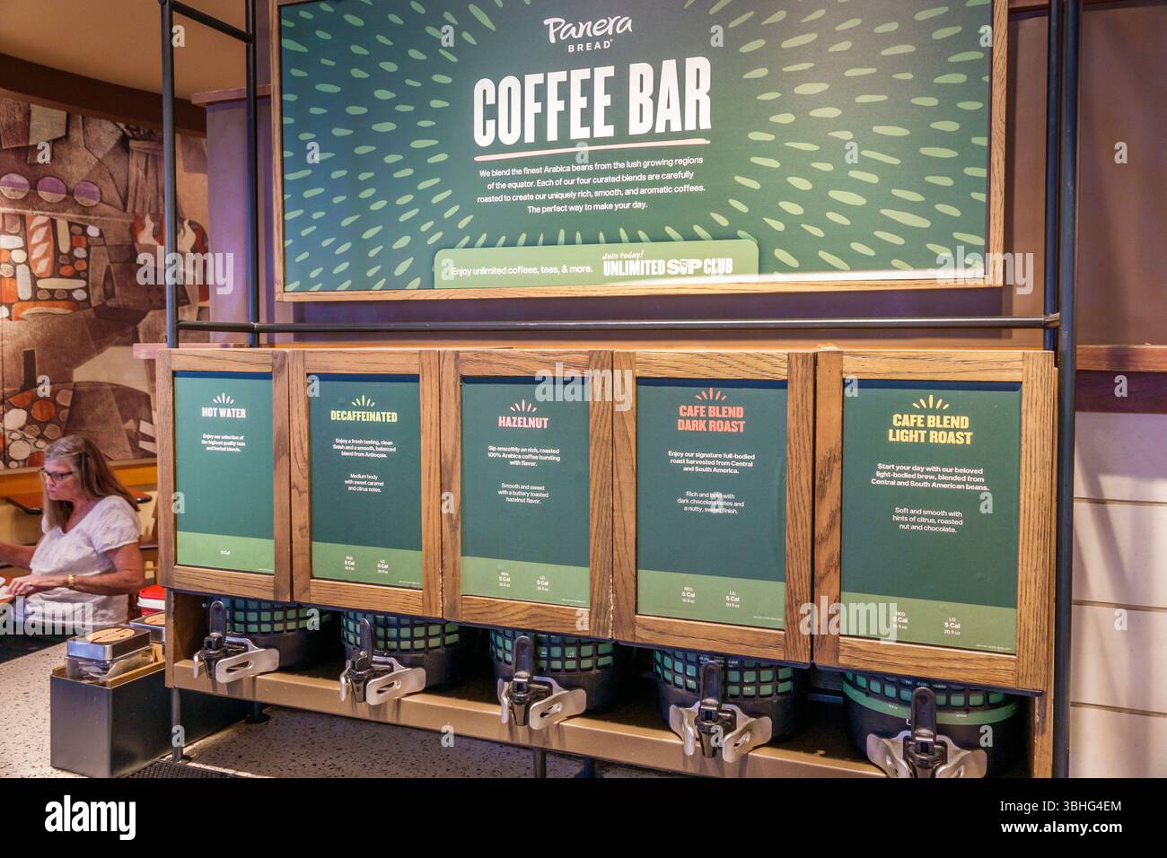 West Palm Beach Gardens Florida,Panera Bread restaurant,inside interior ...