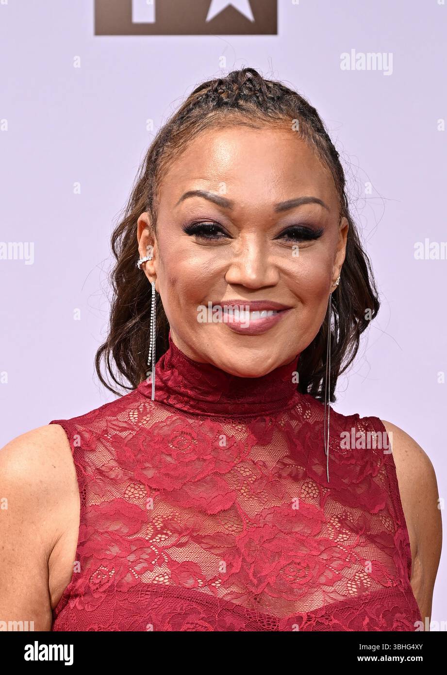 Chante Moore arriving to the 2025 BET Awards held at the Peacock ...