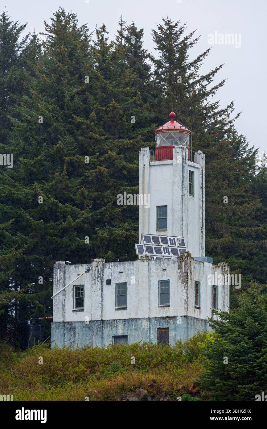 Sentinel Island Lighthouse,Juneau, Alaska, USA Stock Photo - Alamy