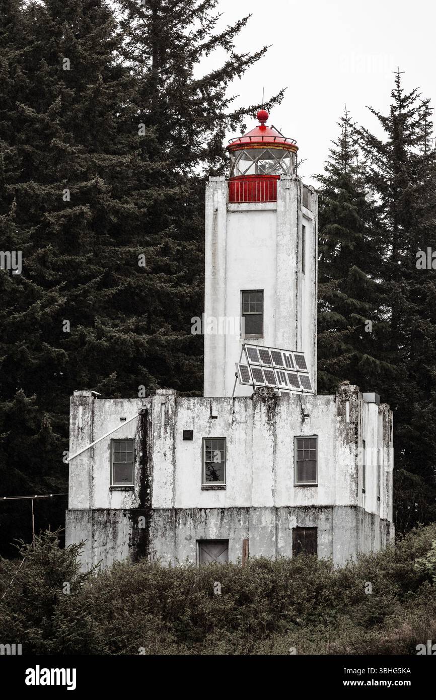 Sentinel Island Lighthouse,Juneau, Alaska, USA Stock Photo - Alamy