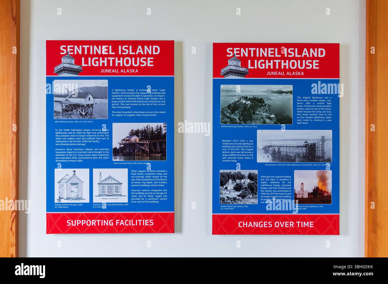 Sentinel Island Lighthouse,Juneau, Alaska, USA Stock Photo - Alamy