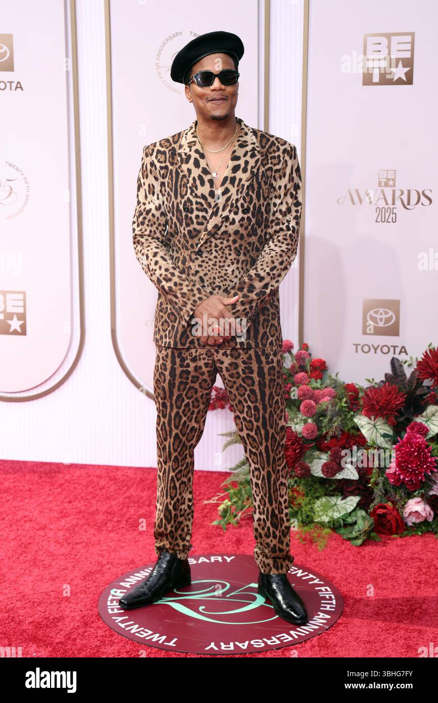 Los Angeles, Ca. 09th June, 2025. Corey Hardrict at the 2025 BET Awards ...