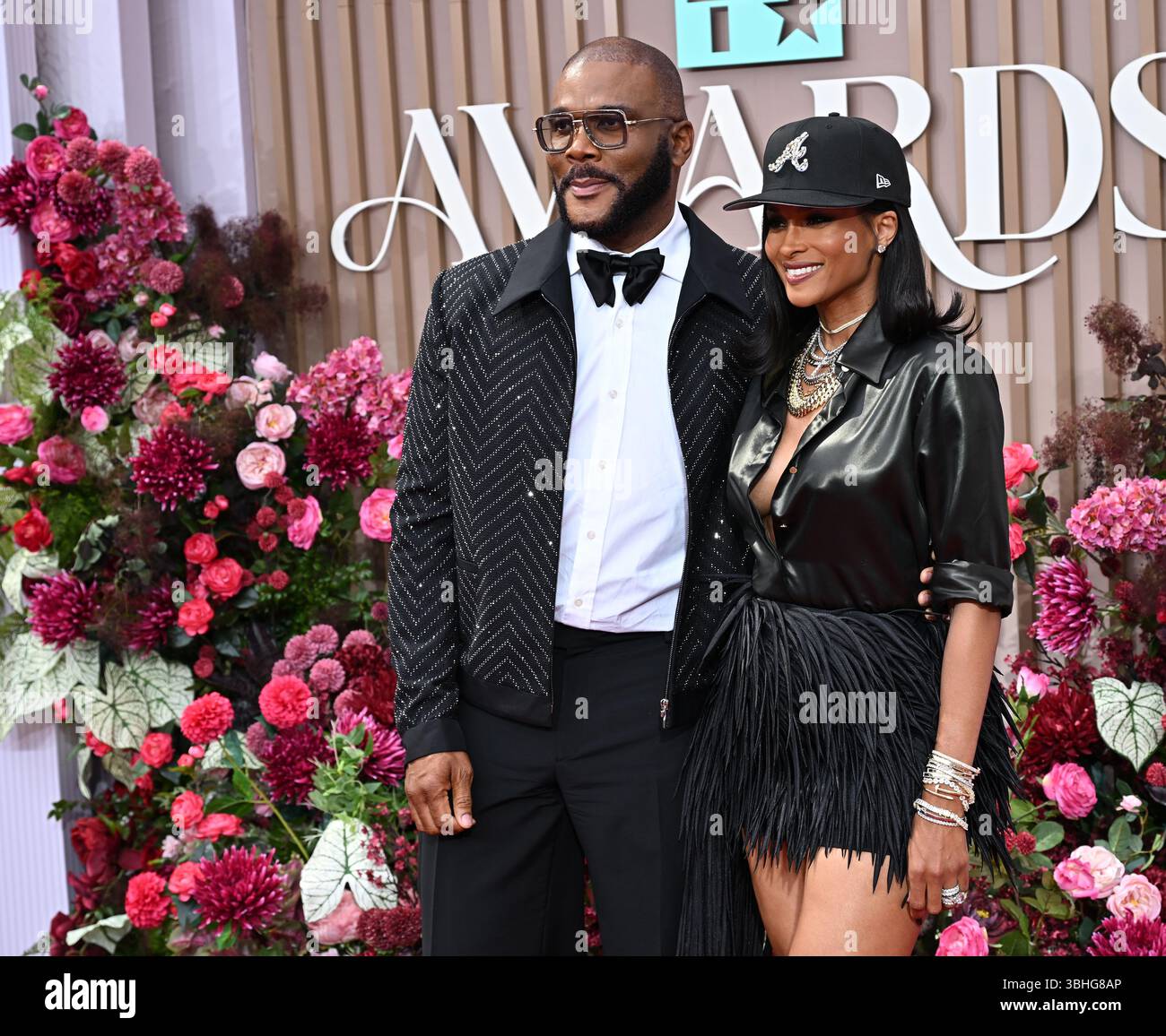 Los Angeles, USA. 09th June, 2025. Tyler Perry and Ciara arriving to ...