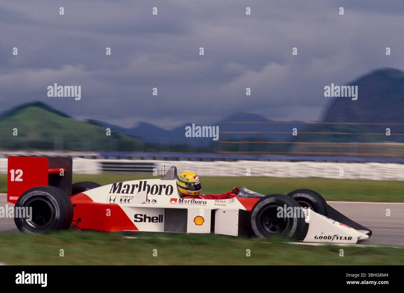 1988 Ayrton Senna McLaren MP4/4 Honda Formula 1 Brazilian Grand Prix ...
