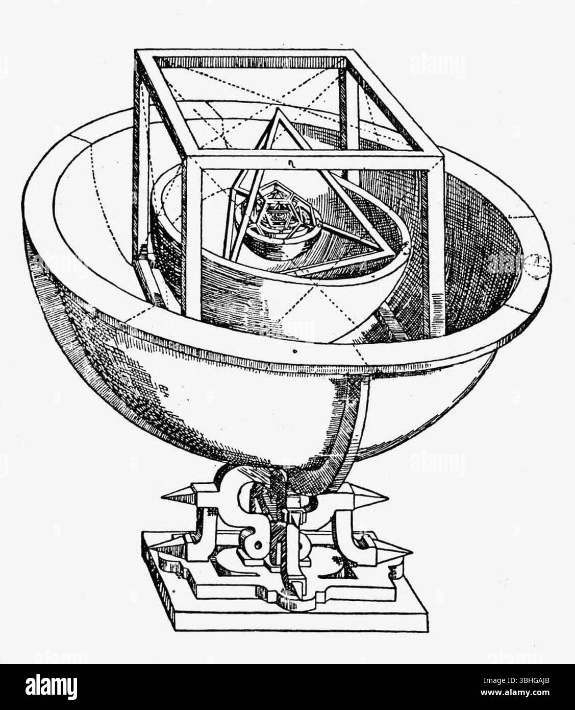 Kepler Mysterium Platonic Solids Stock Photo - Alamy