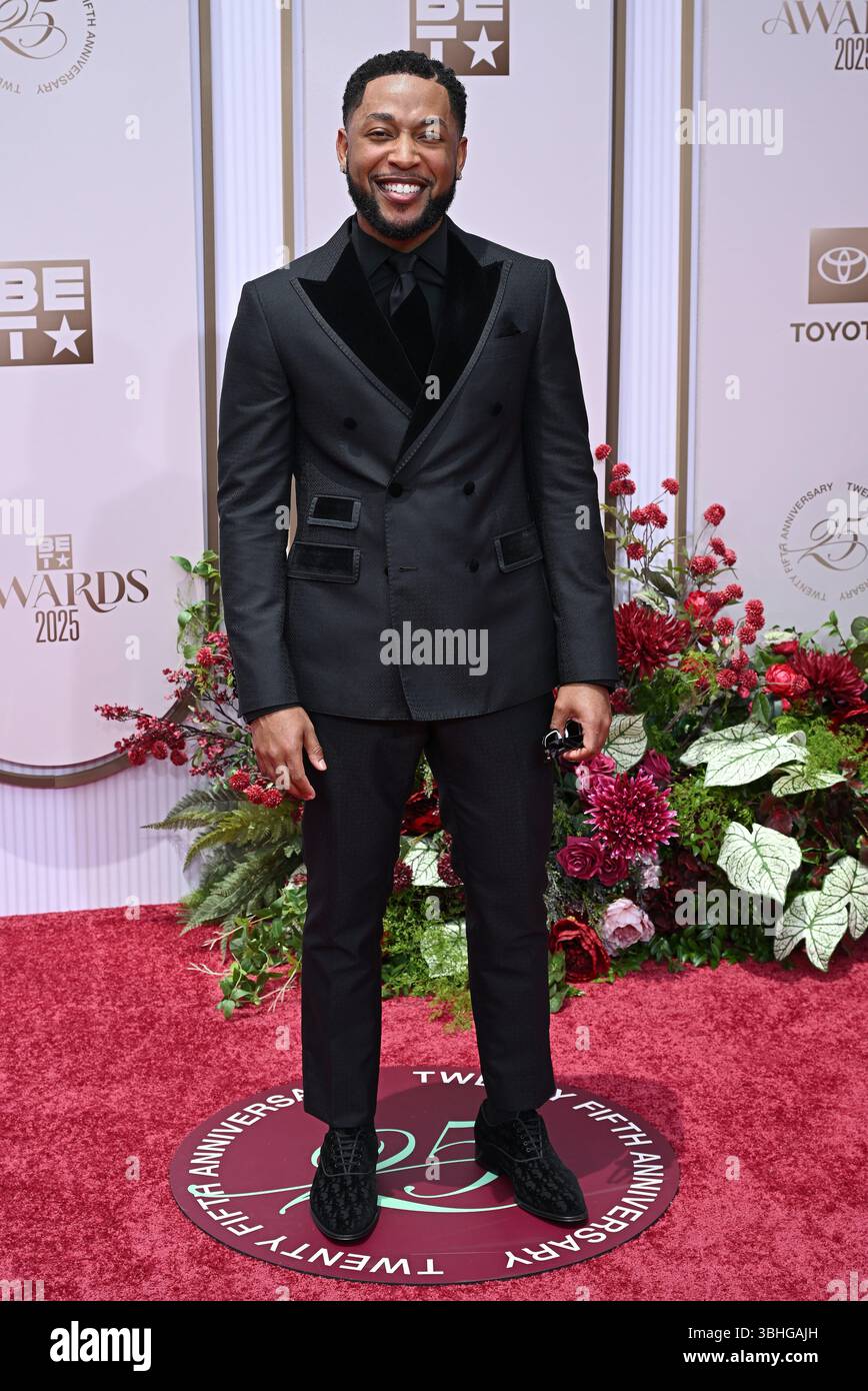 Los Angeles, USA. 09th June, 2025. Jacob Latimore arriving to the 2025 ...
