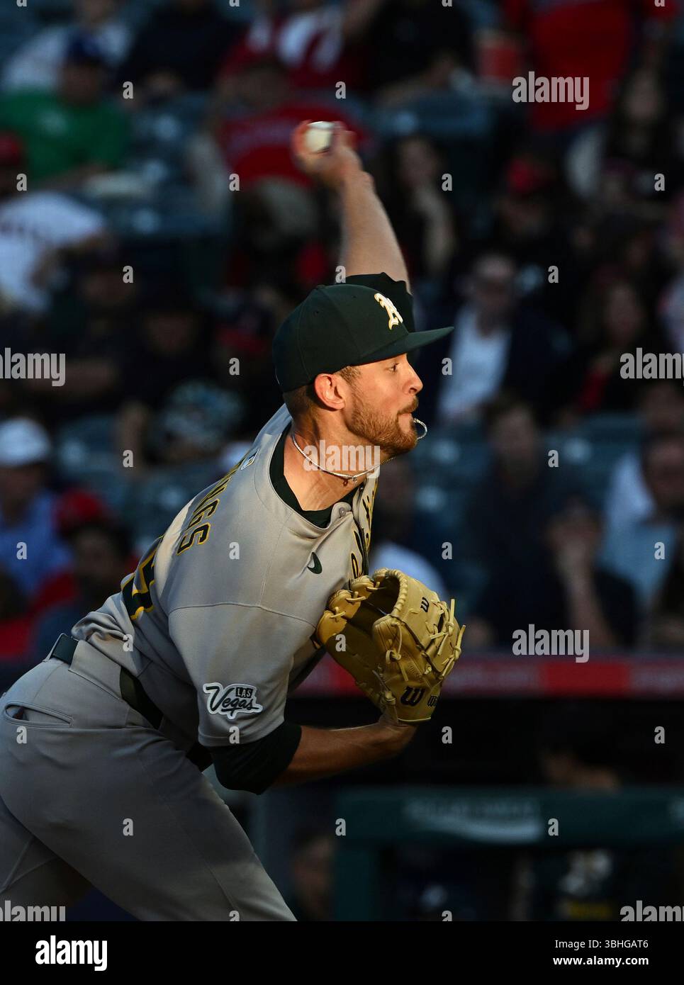 ANAHEIM, CA - JUNE 09: Oakland Athletics pitcher Jeffrey Springs (59 ...
