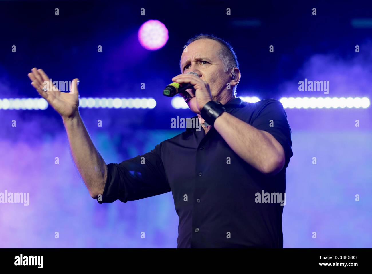 Bogota, Colombia. 08th June, 2025. Miguel Tapia from Los Prisioneros ...