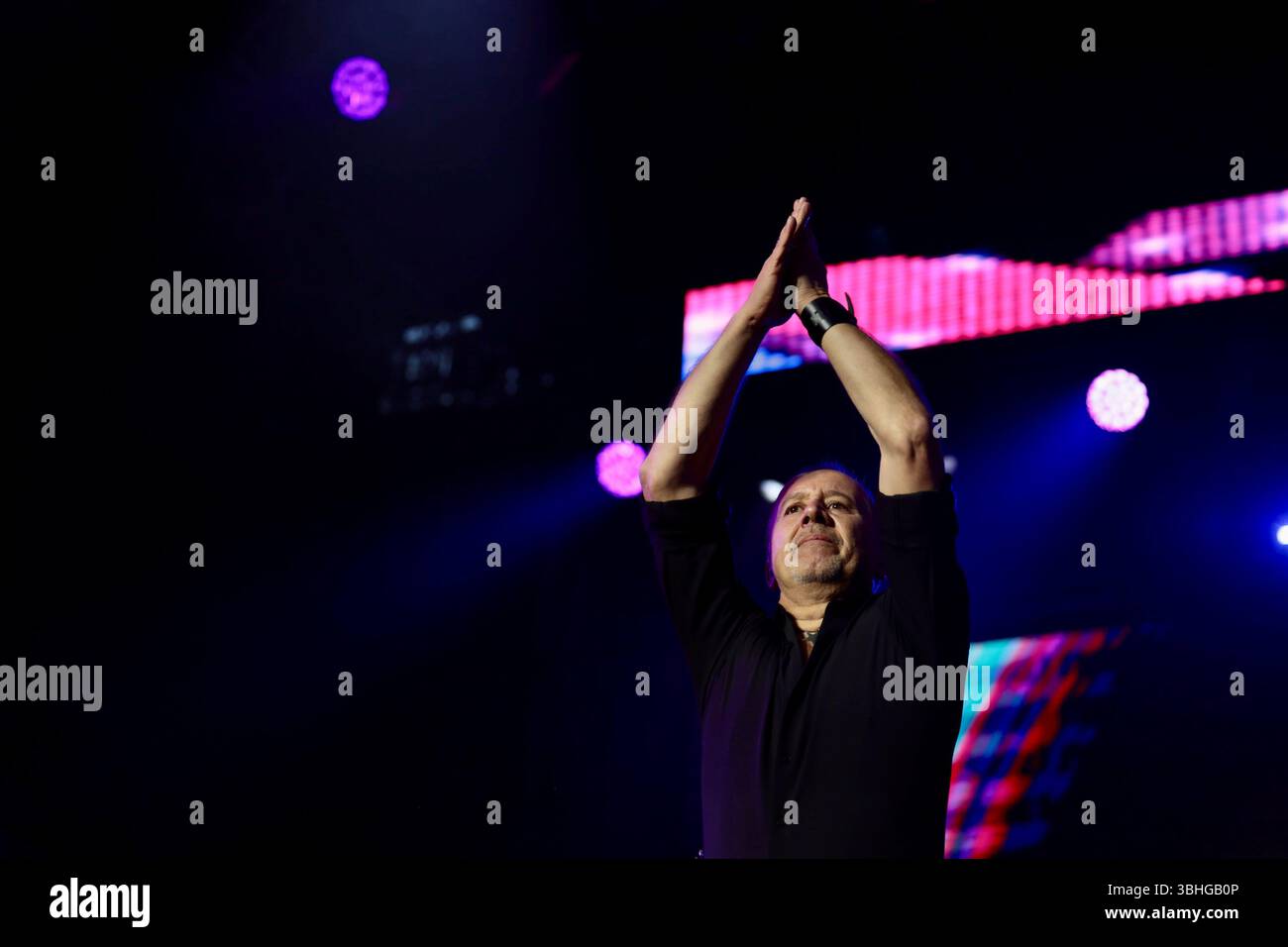 Bogota, Colombia. 08th June, 2025. Miguel Tapia from Los Prisioneros ...