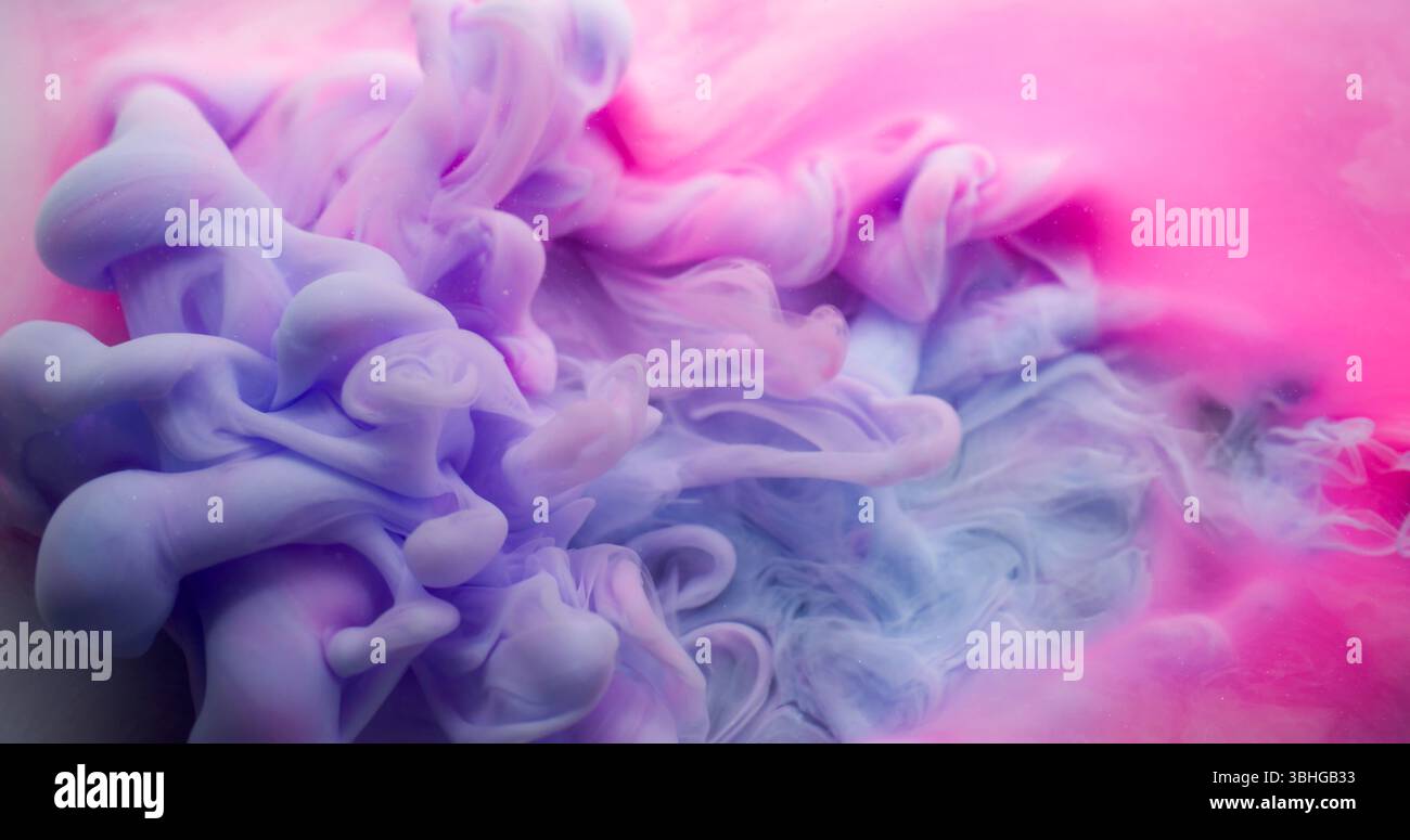 Art fog. Cloud dye. Colorful fume emulsion curl stream blending pigment ...
