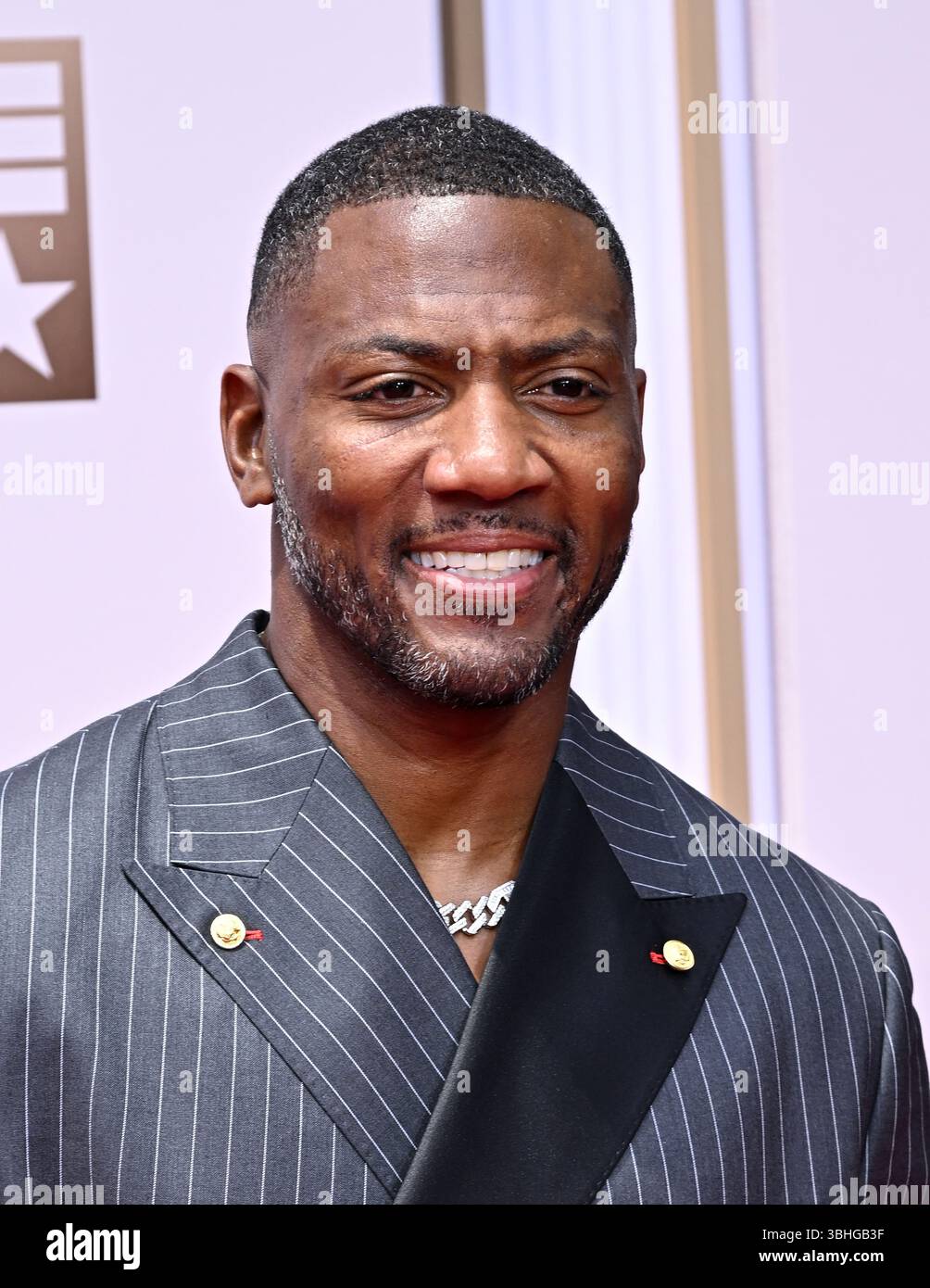 Ryan Clark arriving to the 2025 BET Awards held at the Peacock Theater ...