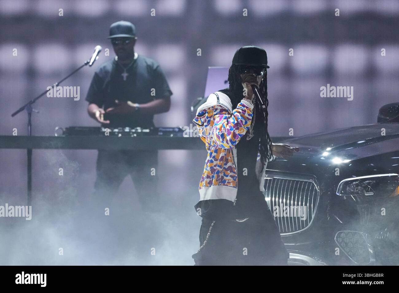 Playboi Carti performs during the BET Awards on Monday, June 9, 2025 ...