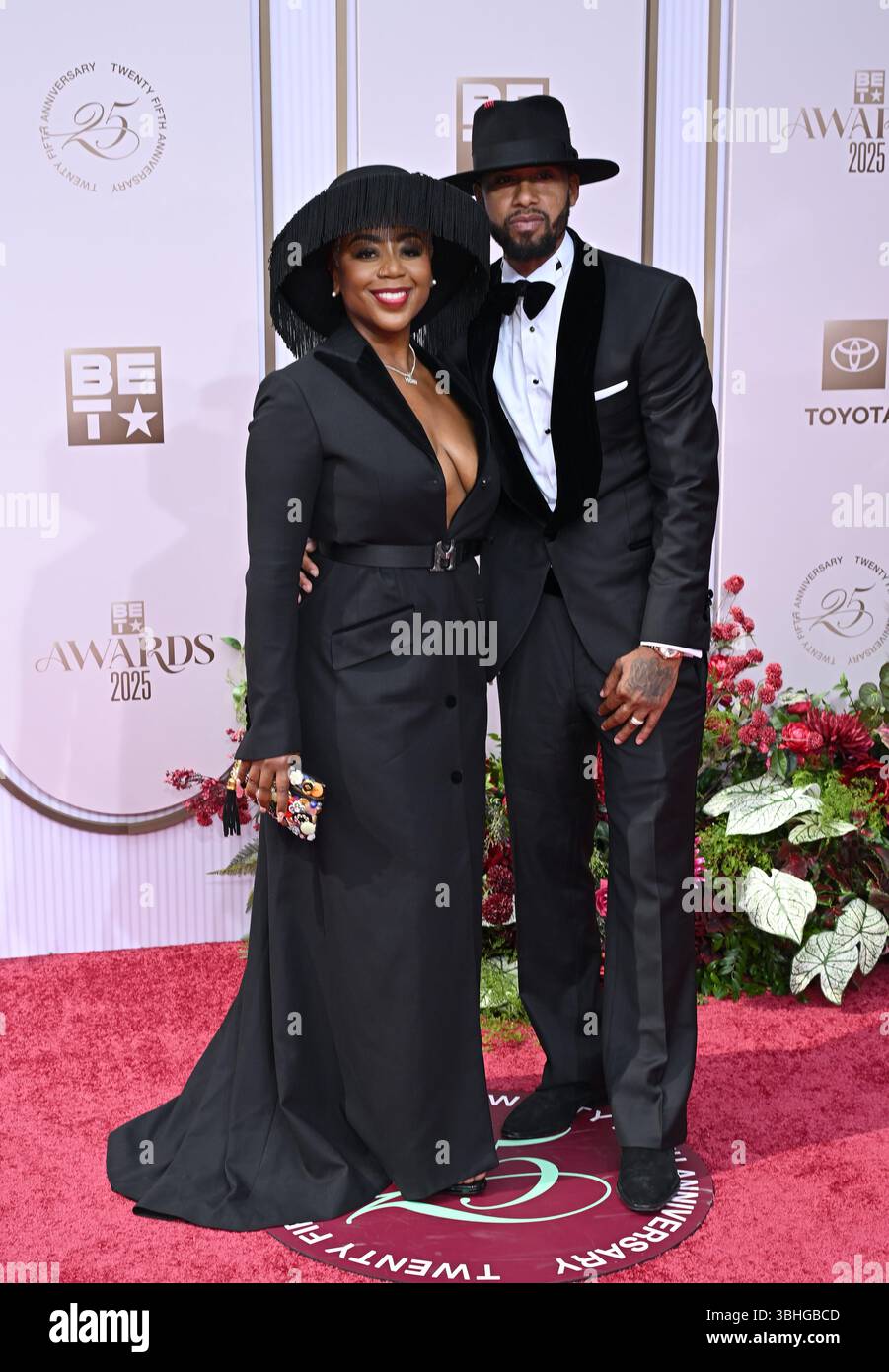 Los Angeles, USA. 09th June, 2025. Pinky Cole Hayes and Derrick Hayes ...