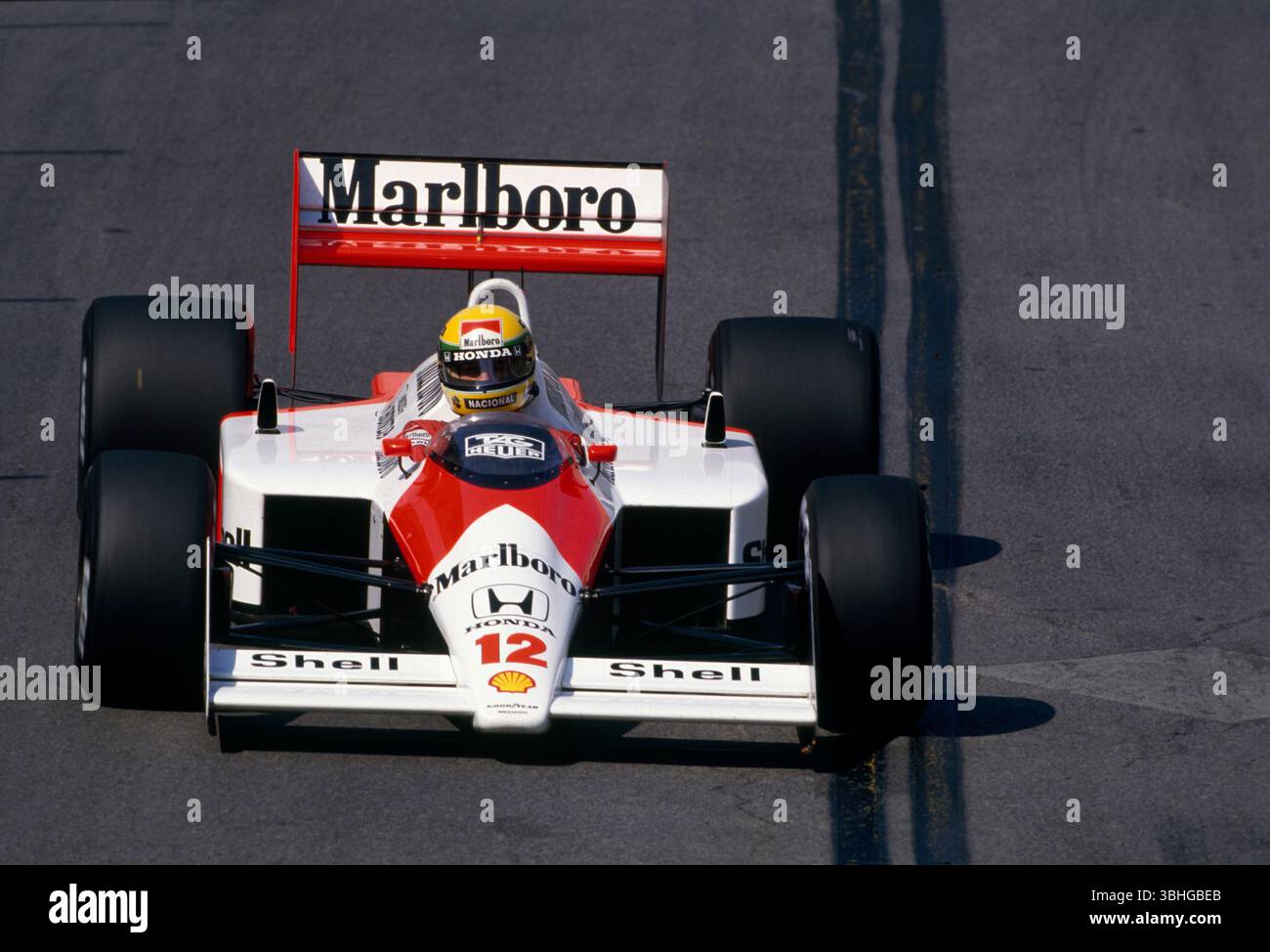 1988 Ayrton Senna McLaen MP4/4 Honda Formula 1 Detroit Grand Prix ...