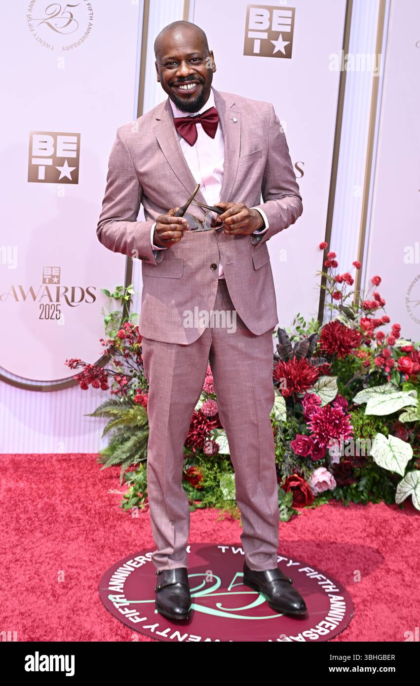 Los Angeles, USA. 09th June, 2025. Malcolm Barrett arriving to the 2025 ...