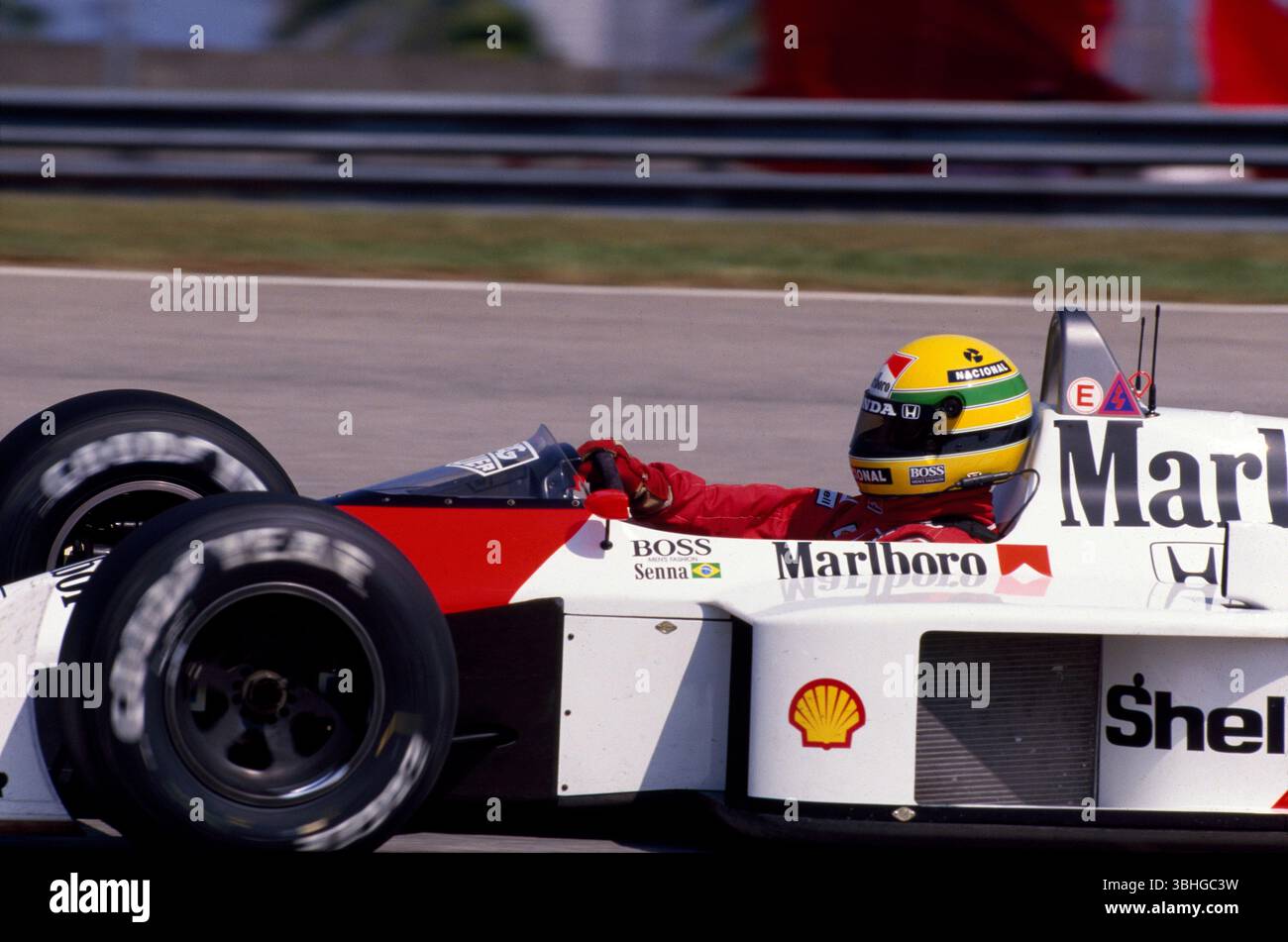 1988 Ayrton Senna McLaren MP4/4 Honda Formula 1 Brazilian Grand Prix ...