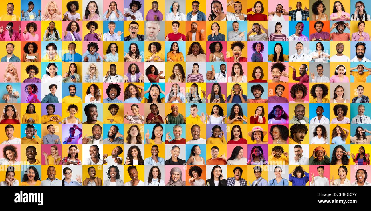 Diverse group of people showcasing multiracial unity and vibrancy in ...