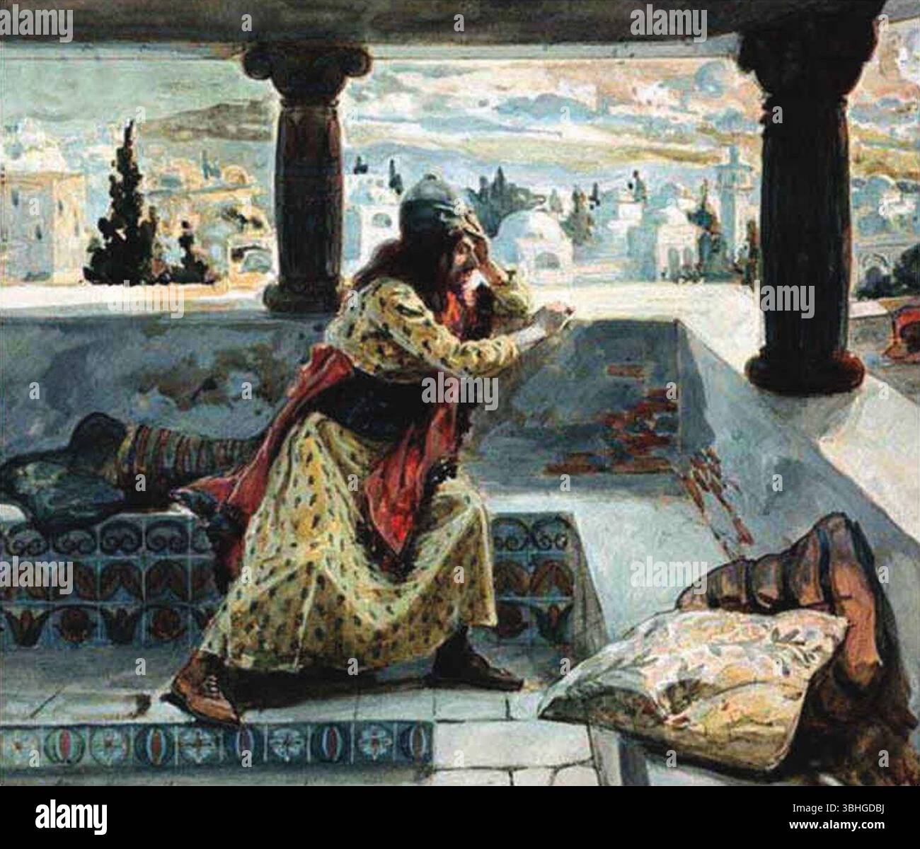 King David Bathsheba Bathing Stock Photo - Alamy